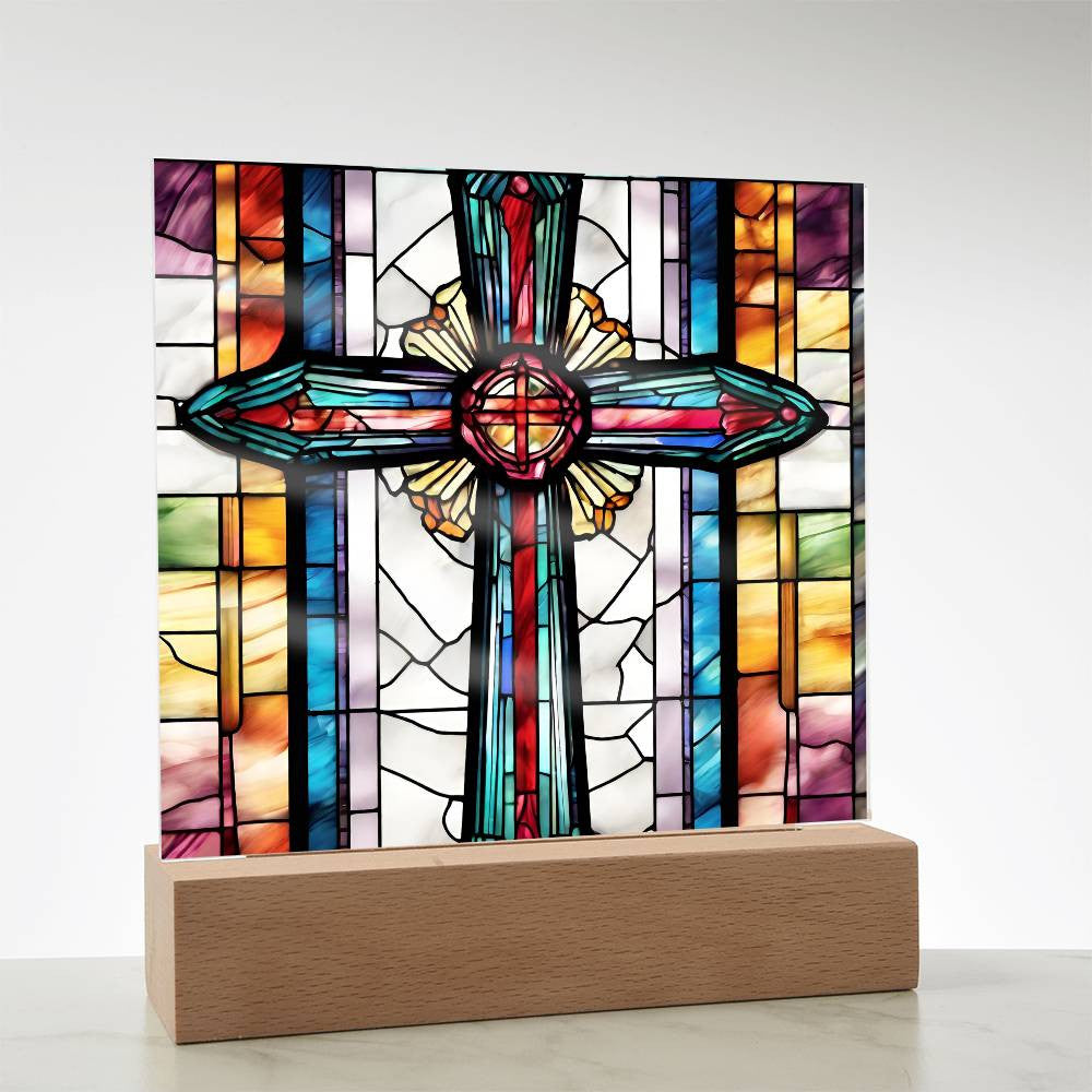 Religious Stained Glass Crosses